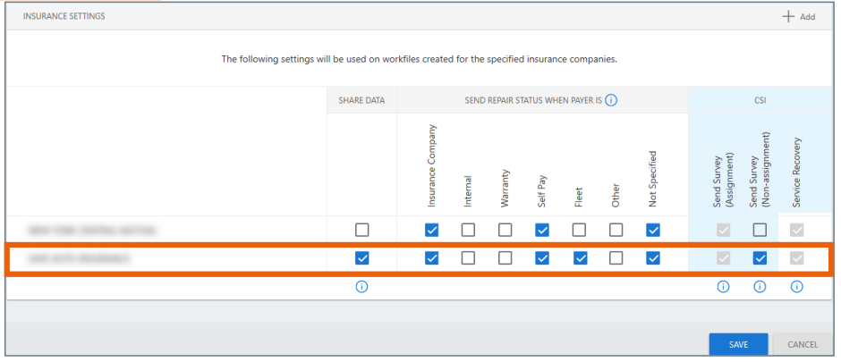 CSI / Repair Status Setup and Usage – CCC Knowledge Base