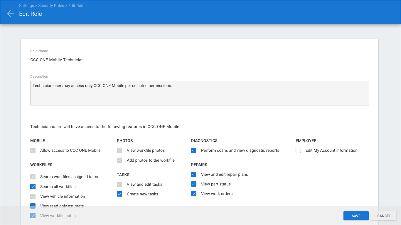 CCC ONE Repair Facility - Android 2024.09.03 – CCC Knowledge Base